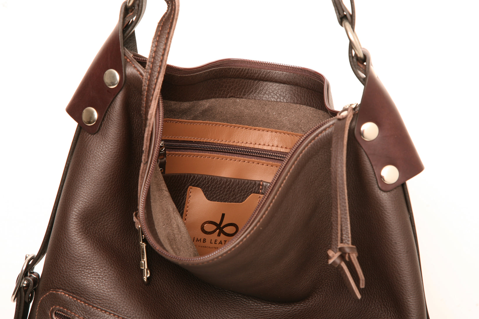 Villa Sak Dark Brown pebble – JMB Leather